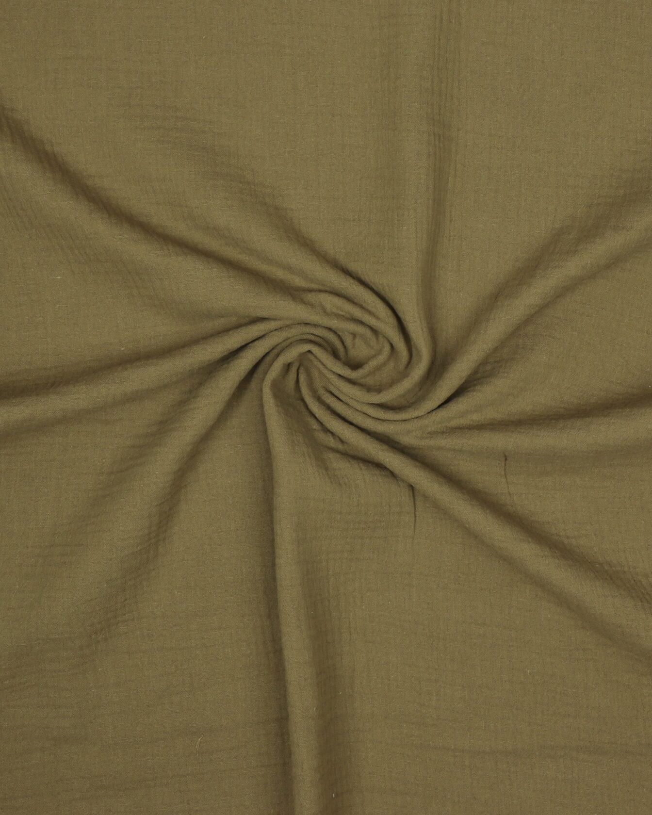 Armygrøn - Double Gauze blestof/musselin stof | Stofmøllen